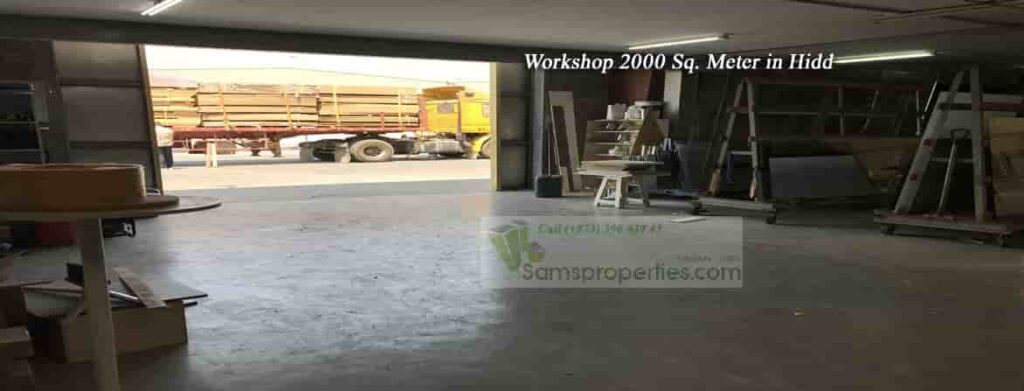 Bahrain Hidd warehouse workshop rent 400 to 2000 Mtr. - Sams Properties