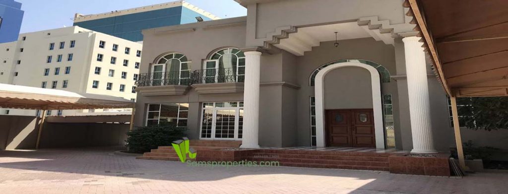 Commercial villa rent Seef Bahrain 9 rooms and pool. - Sams Properties